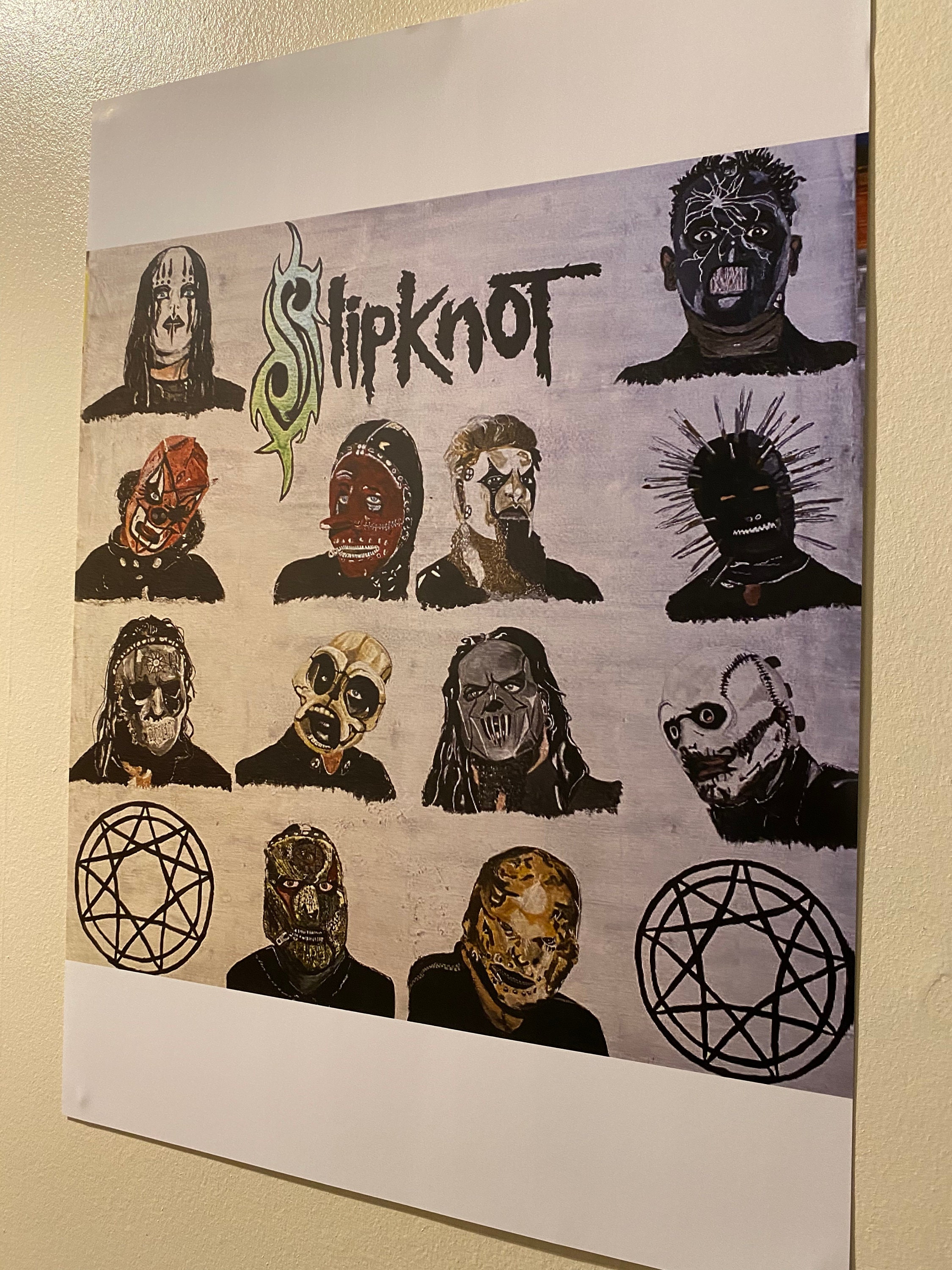 Slipknot Past and Present Members A3 Print - Etsy UK