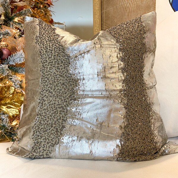 Metallic Pillow - Etsy