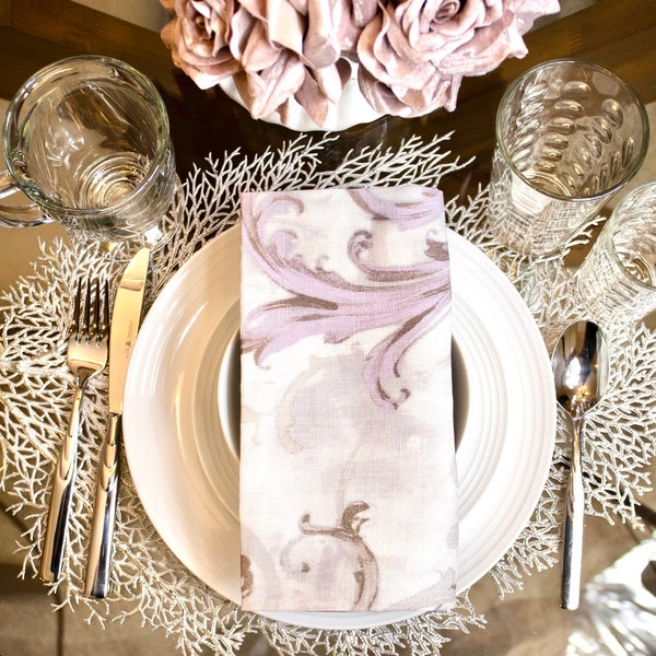 Lilac Napkins - Etsy