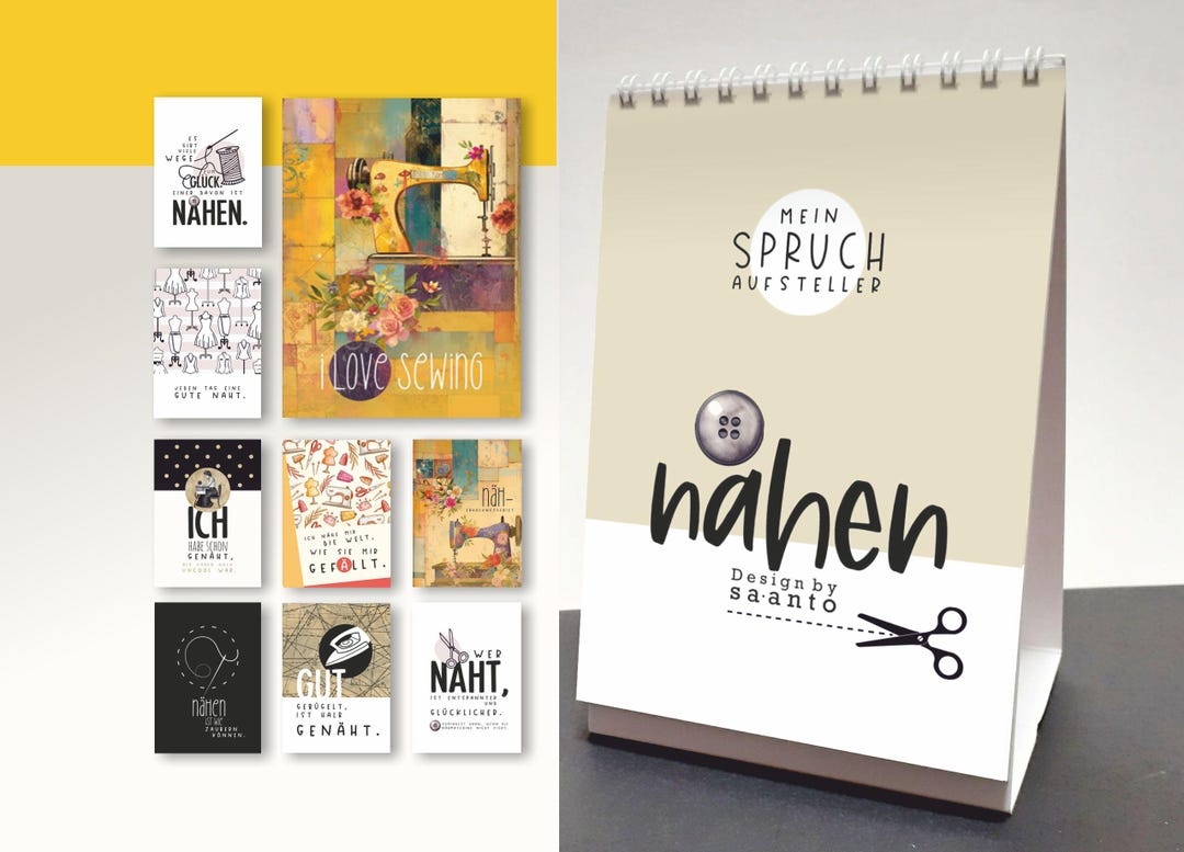 Sewing Calendar Desk Calendar for Sewing Enthusiasts - Etsy