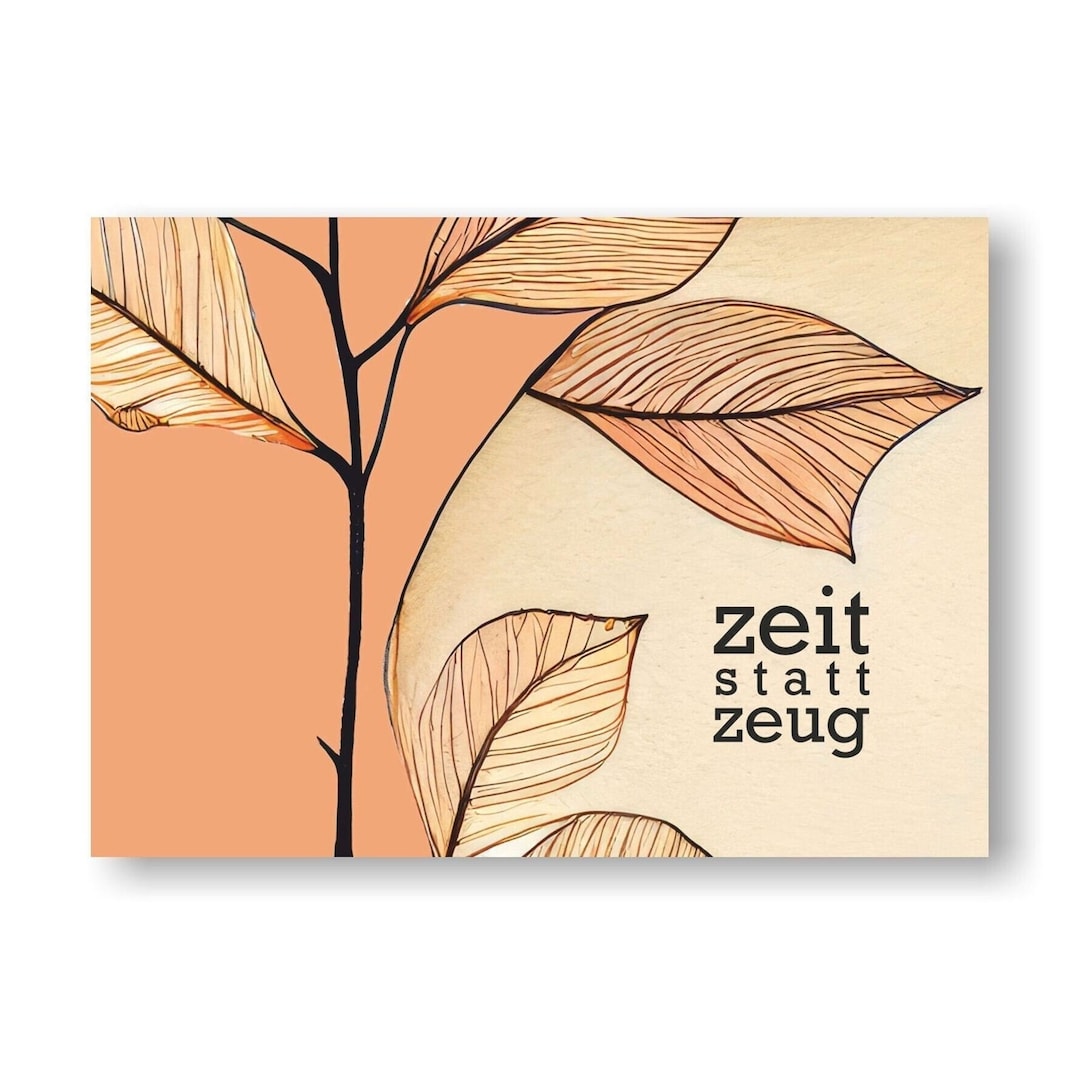 Gutscheinheft "Zeit statt Zeug" BOHO zum selbst beschriften - Etsy.de