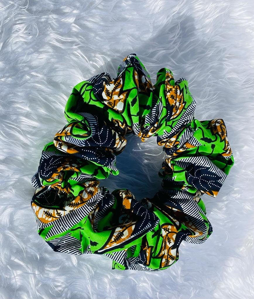 Ankara Fabric Scrunchies for Hair, African Print Women Scrunchies ...