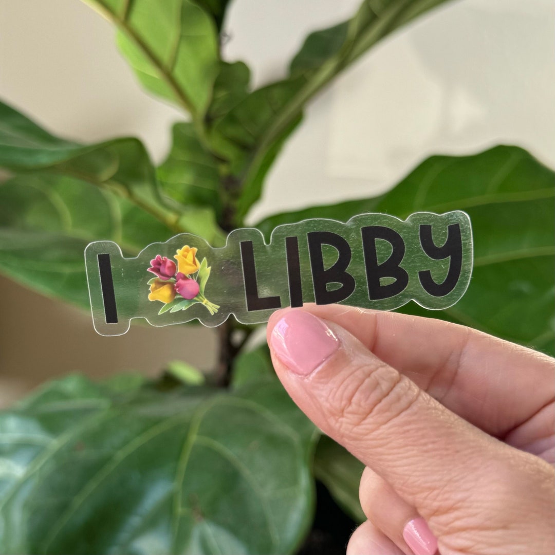 I Love Libby Clear Sticker, Local Library Sticker, Clear Bookish Sticker, Reading Sticker ...