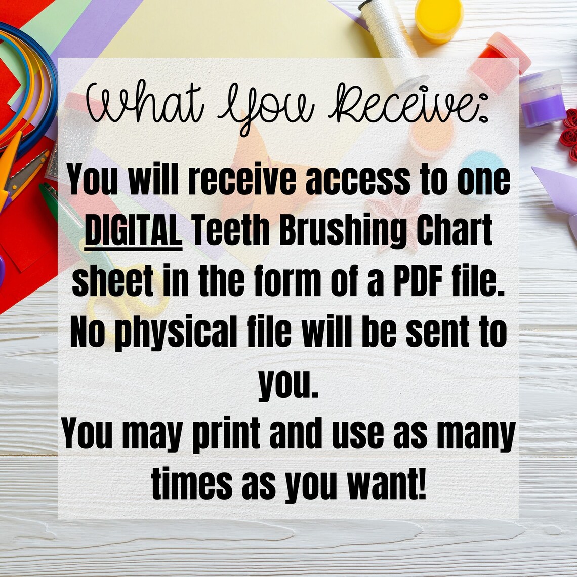 Teeth Brushing Chart for Kids Tooth Brush Tracker for Toddlers Hygiene ...