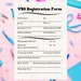 VBS Registration Form for Vacation Bible School Sign up Sheet Emergency ...