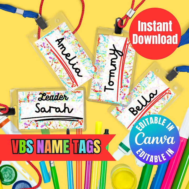 Vacation Bible School Name Tags for VBS Bible Adventure Camp Bible Week ...