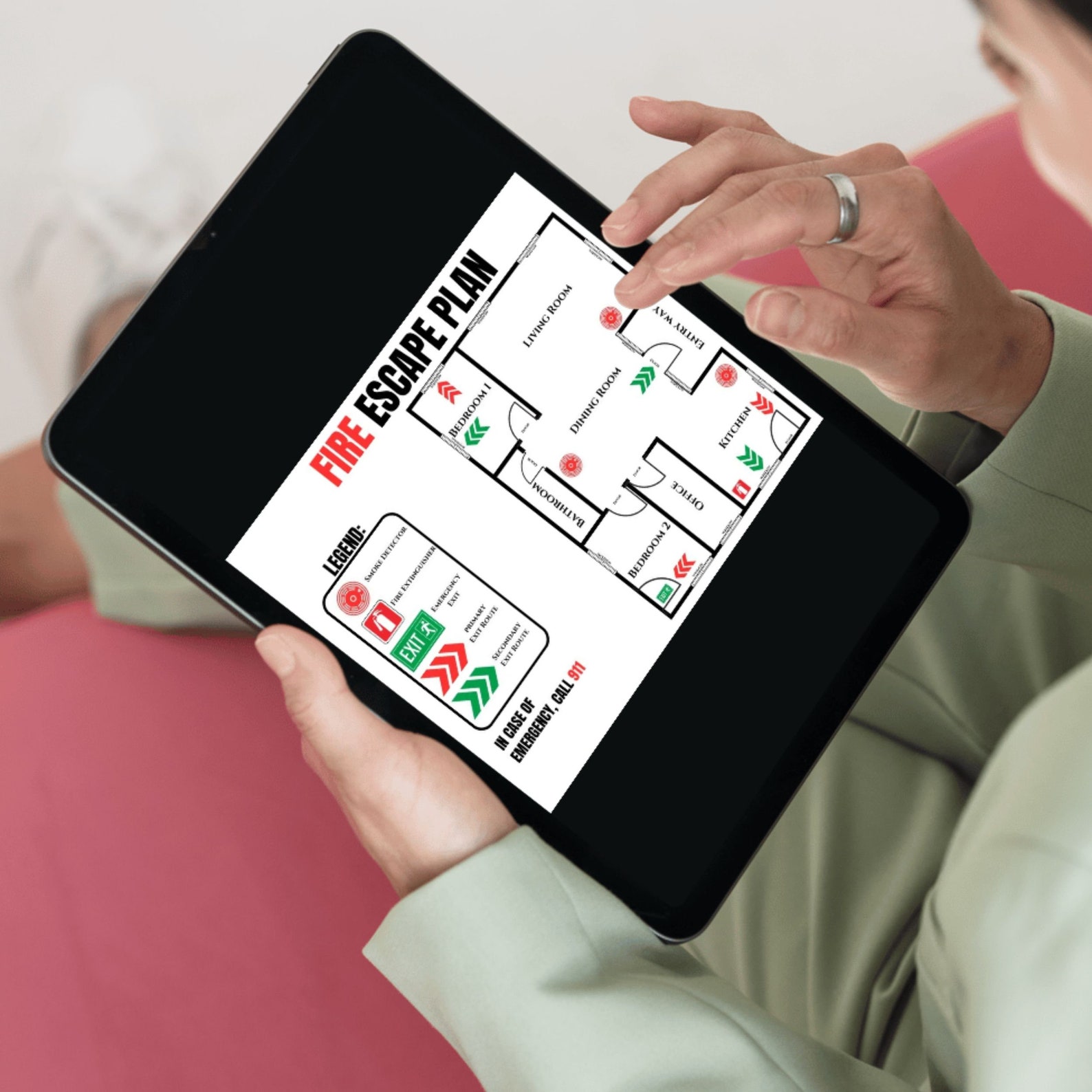 Fire Escape Plan for Children Fire Safety Escape Route Customizable ...
