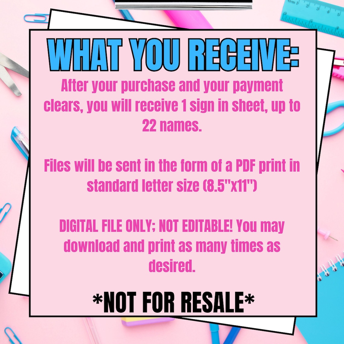 VBS Sign in Sheet for Kids Vacation Bible School Attendance Sheet for ...