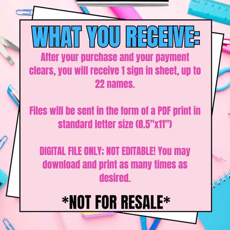 VBS Sign in Sheet for Kids Vacation Bible School Attendance Sheet for ...