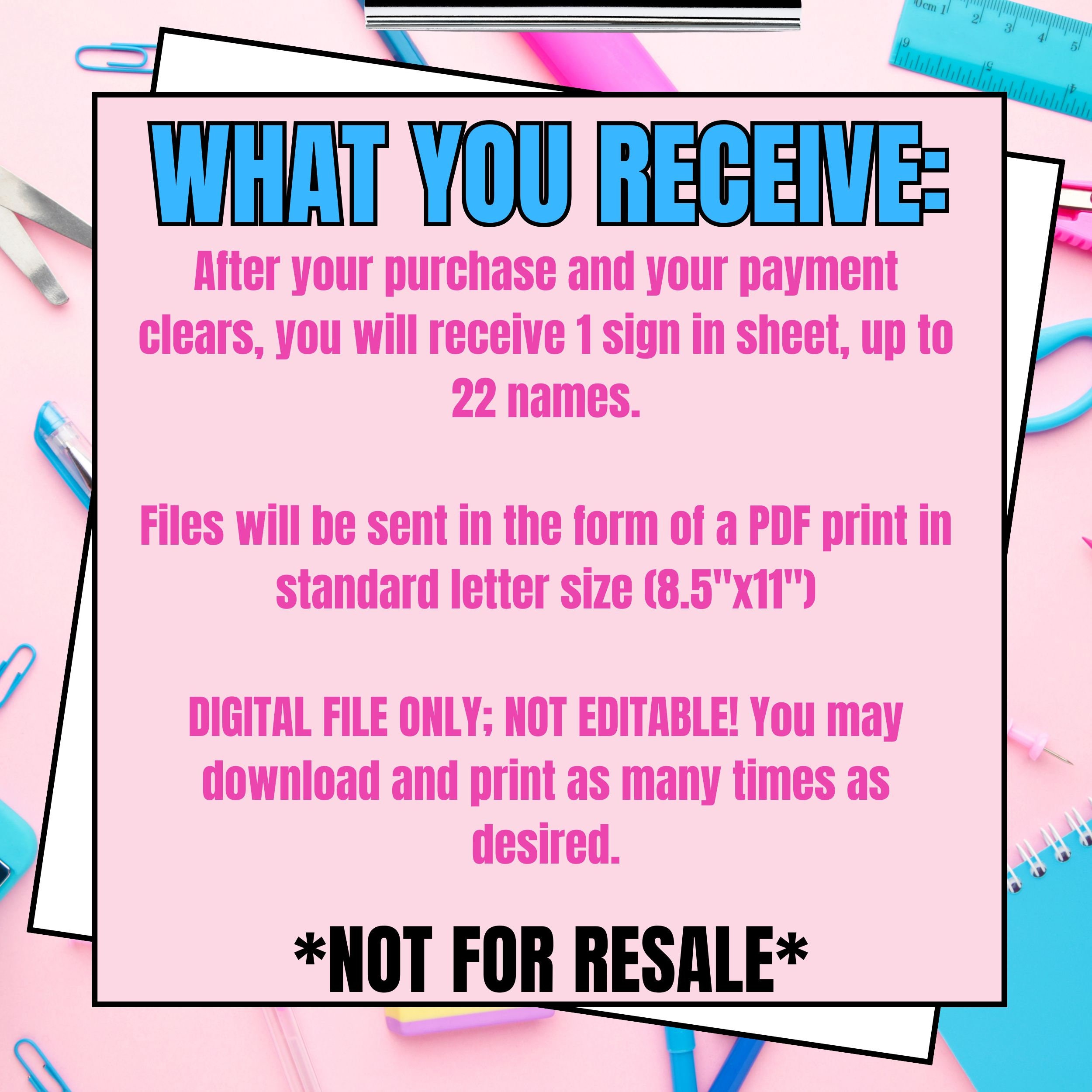 VBS Sign in Sheet for Kids Vacation Bible School Attendance Sheet for ...