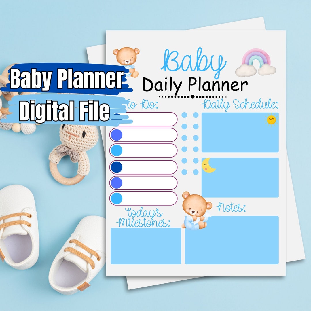Baby Boy Planner for Babies Tracker Sleep Schedule for Infants ...