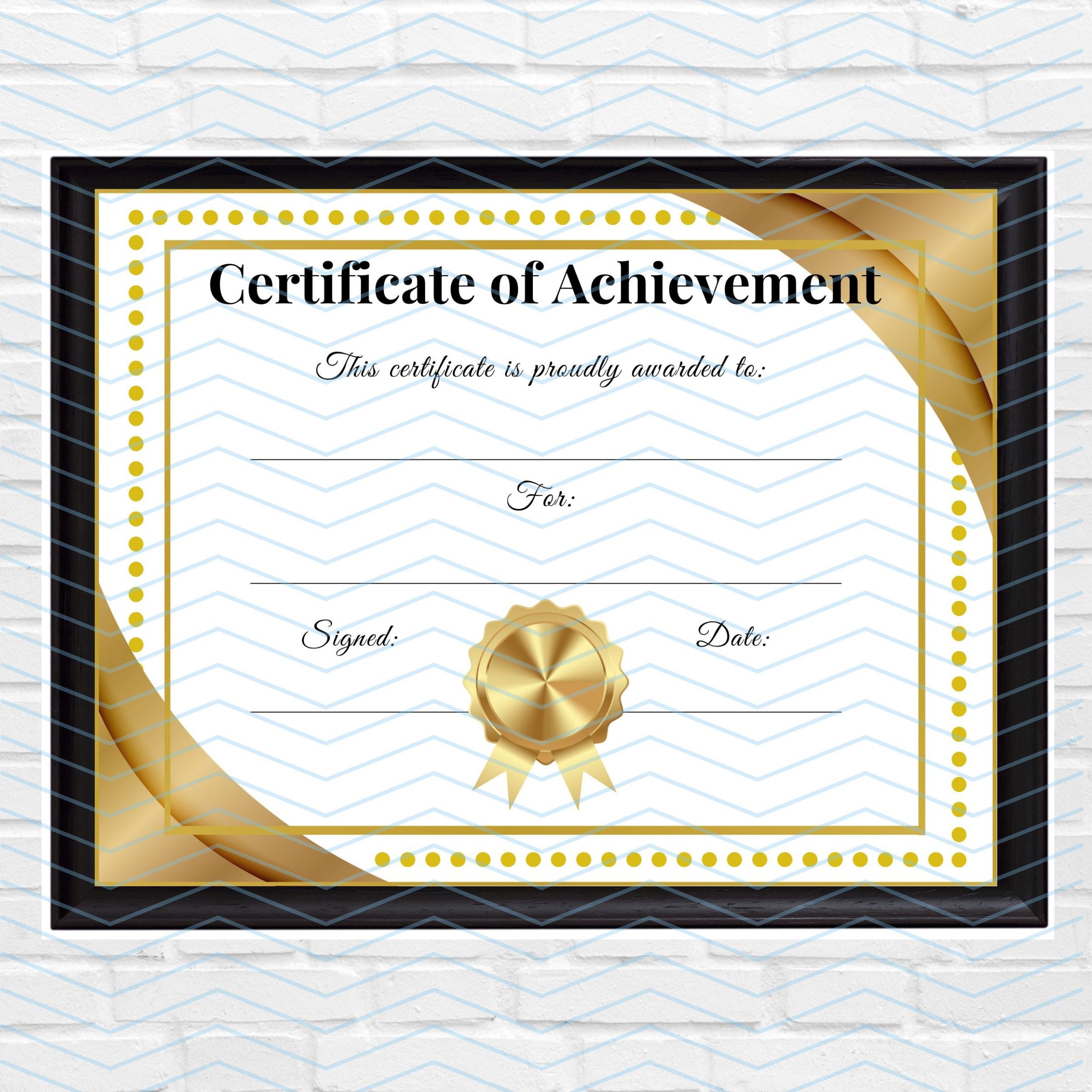 Certificate of Completion for Adults Participation Awards for ...