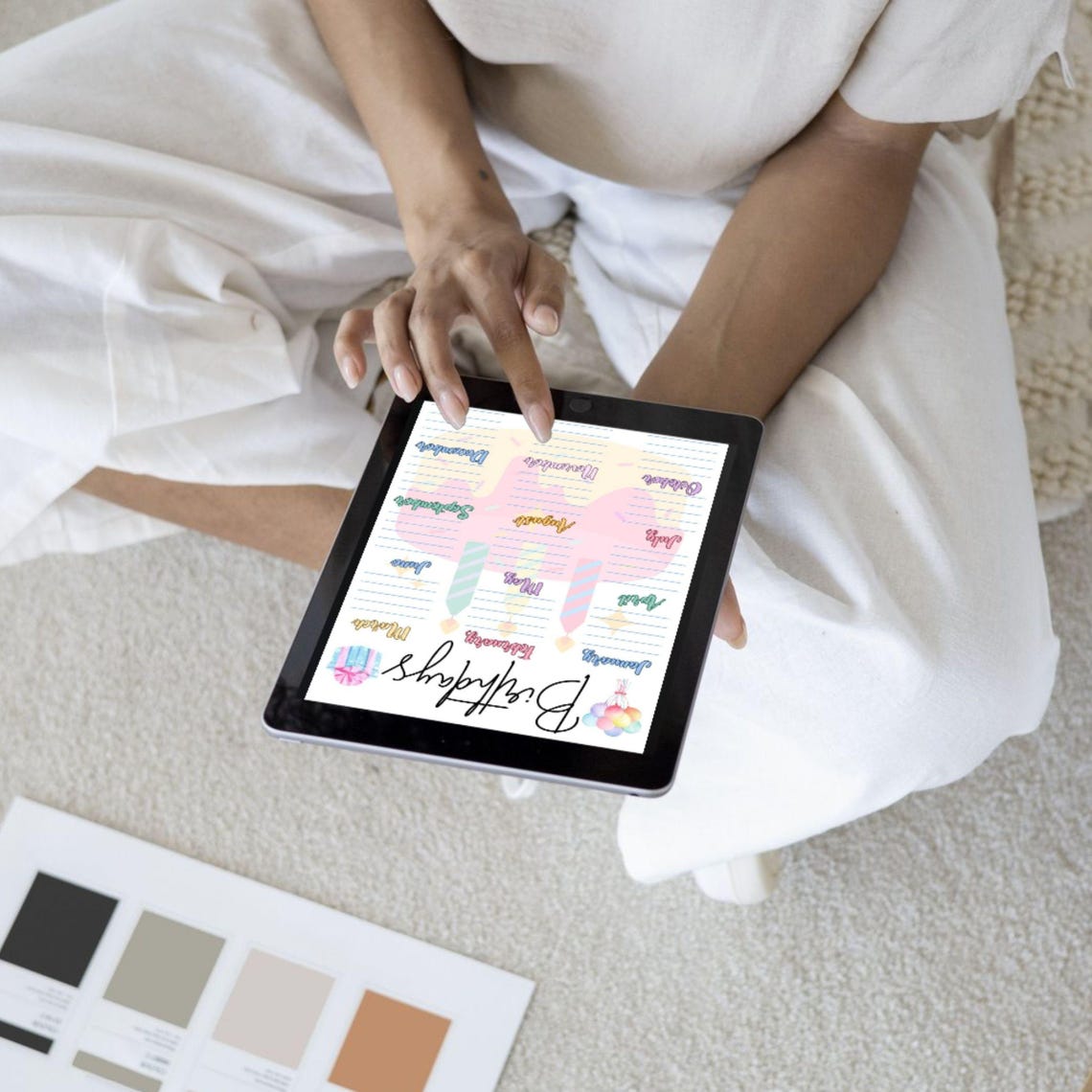 Birthday Tracker for Birthday Chart Editable Birthday List Printable ...