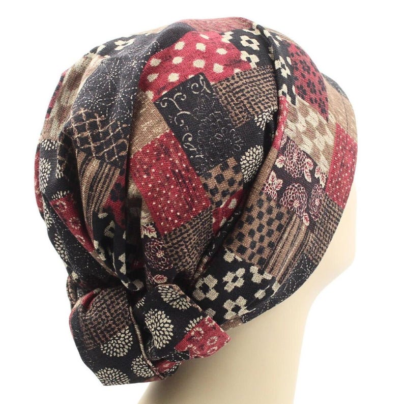 Adjustable Japanese Hair Wrap | Traditional Turban Head Scarf ...