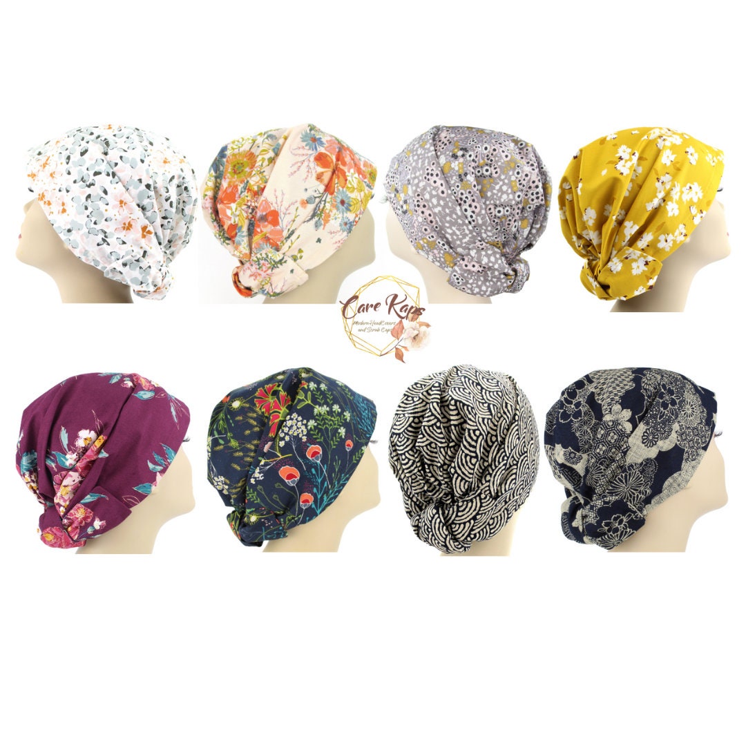 Original Carekap Floral Head Covering Head Scarves Hair Wrap ...