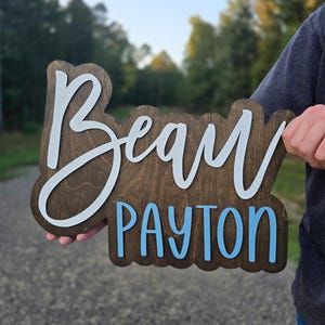 Layered Name Sign | the Little Lumber Co. | Name Sign | Large Name Sign ...