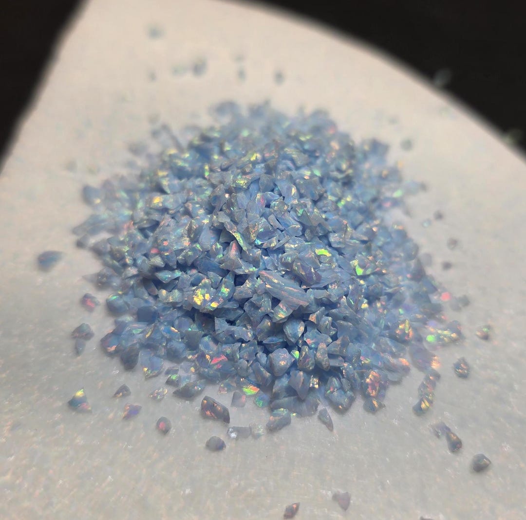 Kyocera Opal Crushed White Blue - Etsy