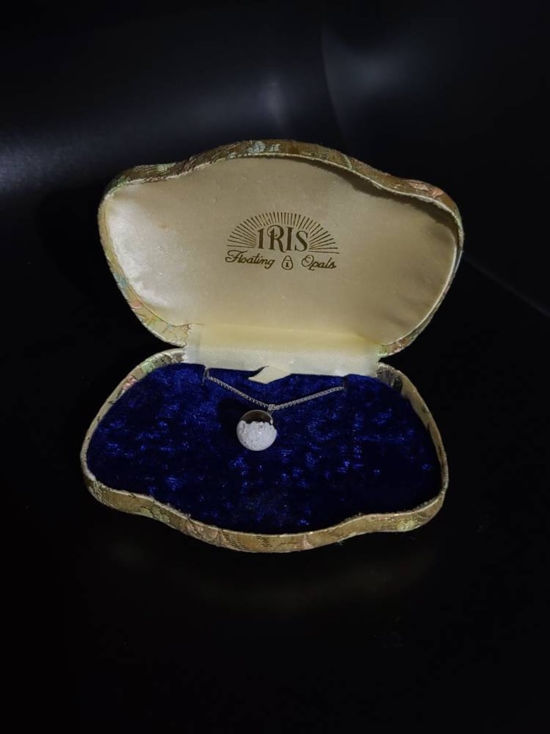 Iris Floating Opal Necklace Vintage Sterling Silver - Etsy