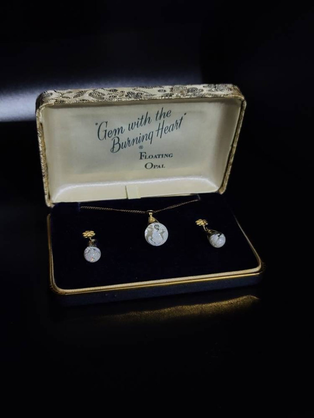 Opal Lite Vintage Floating Opal Set Orginal Case - Etsy