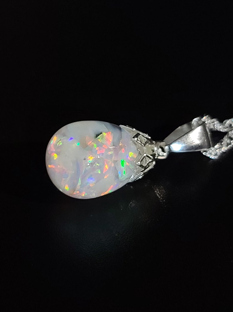 Australian Floating Opal Necklace. - Etsy