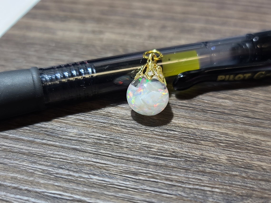 10mm Australian opal charm Floating opal | Etsy