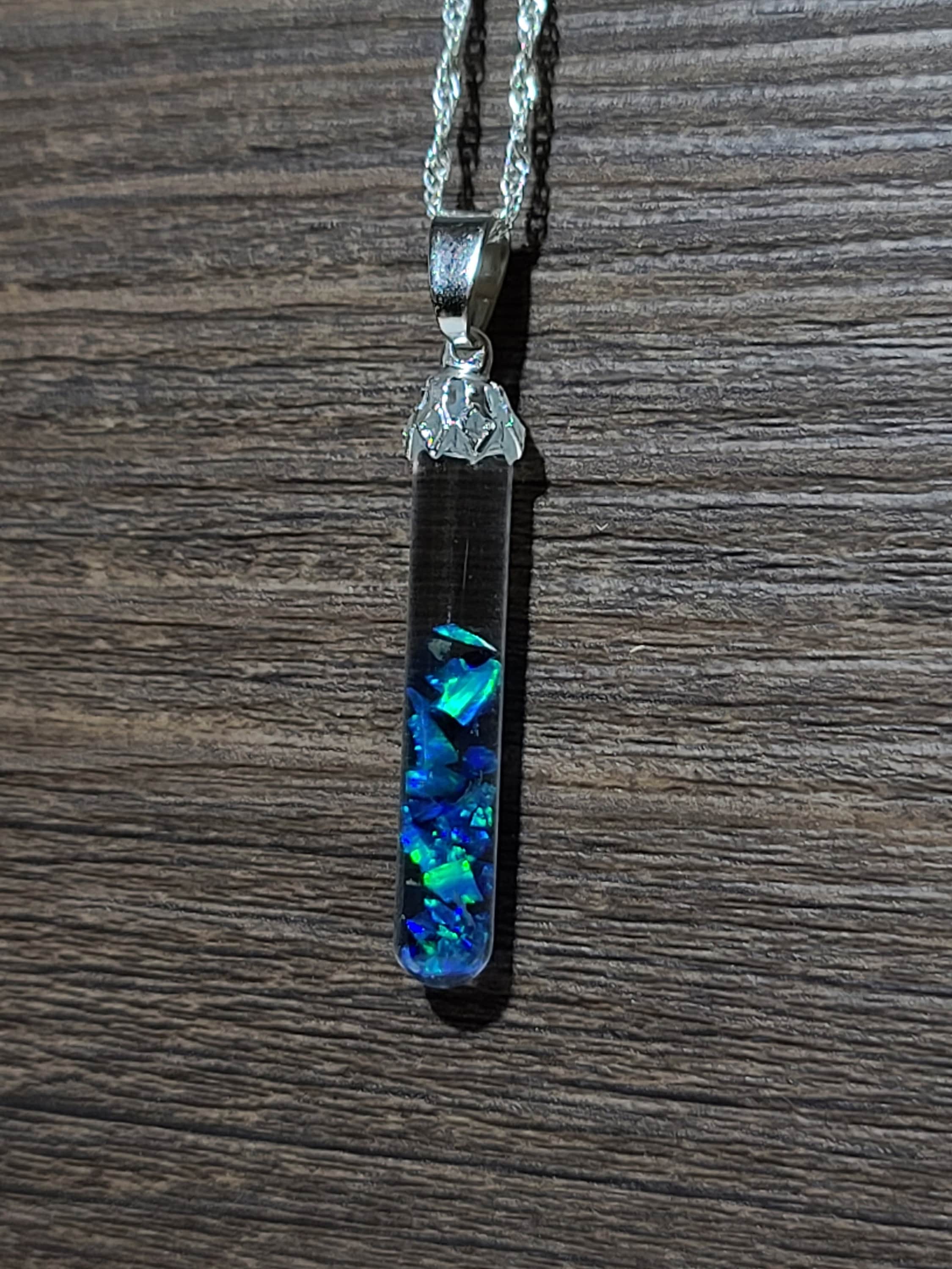 Ethiopian Floating Opal Pendant Sterling Silver Necklace - Etsy