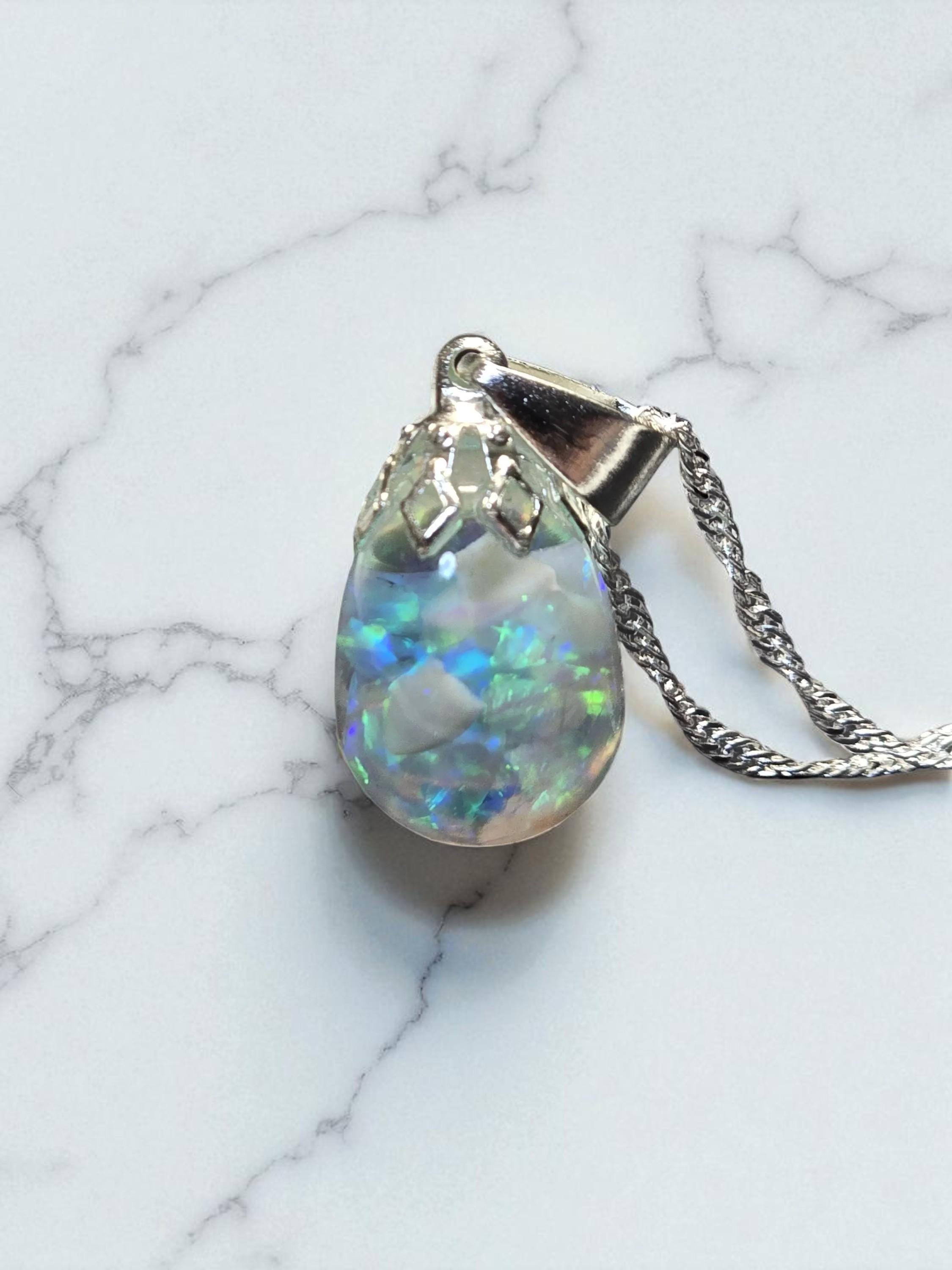 Australian Floating Opal Necklace - Etsy