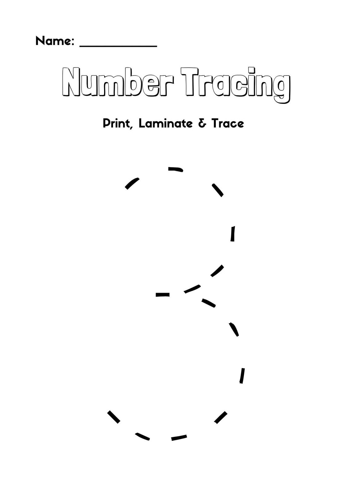 Number Tracing for Kids 1-10 - Etsy