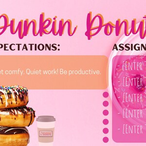 Editable Dunkin' Donuts Mode Smart Board Template | Classroom Modes ...
