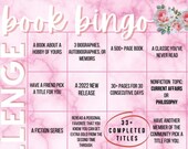 Book Bingo Reading Challenge Reading Tracker Reading - Etsy