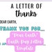 Earth Day Letter Template, Earth Day Activity, Earth Day Printable ...
