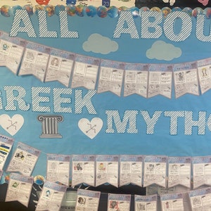 Greek Mythology Bulletin Board Set/ Project, Classroom Bulletin Board ...
