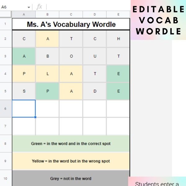 Wordle Template - Etsy