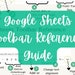 Google Sheets Toolbar Reference Poster, Computer Shortcuts, Computer ...