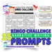 Bingo Board Writing Challenge Bundle | Writer's Notebook Activities ...