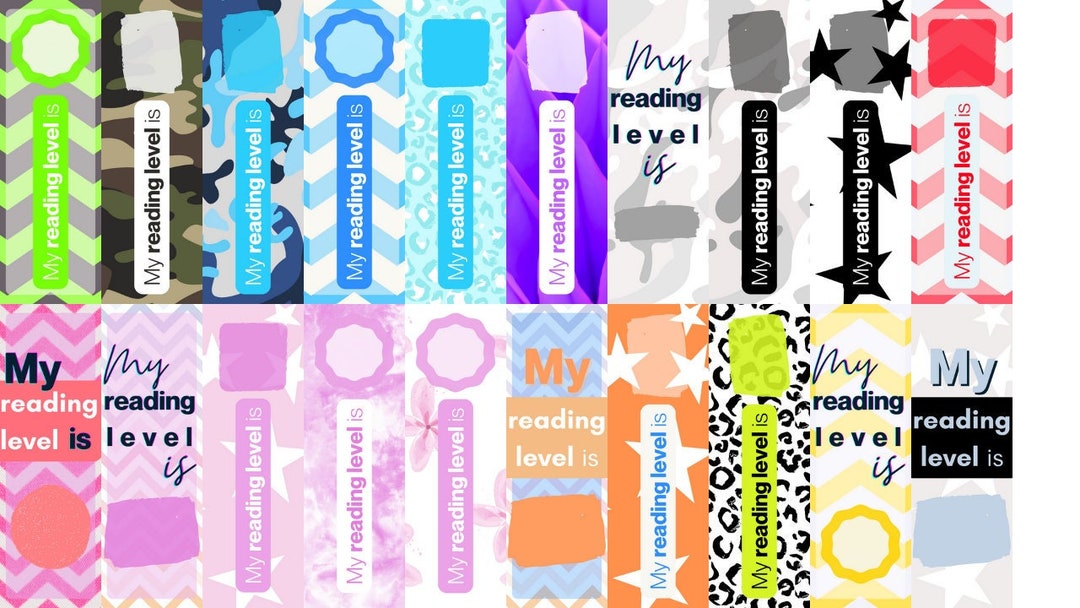 My Reading Level Bookmark Series, Reading Level Bookmark, Bookmark ...