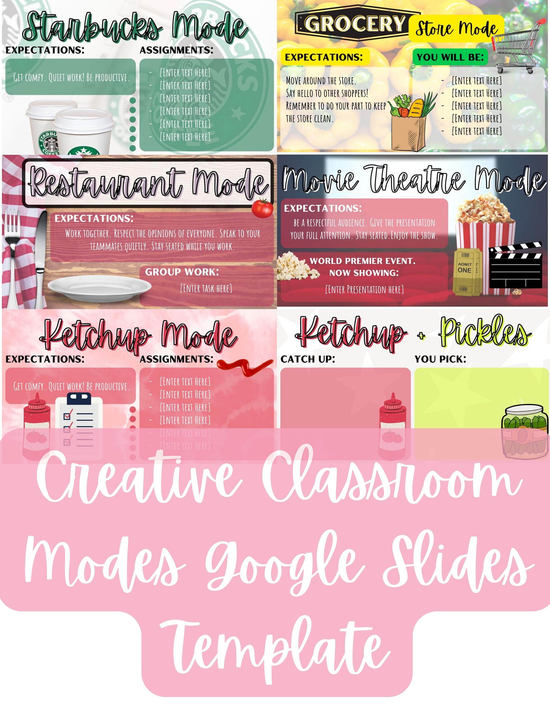 Editable Classwork Slide Templates, Google Slides Templates ...
