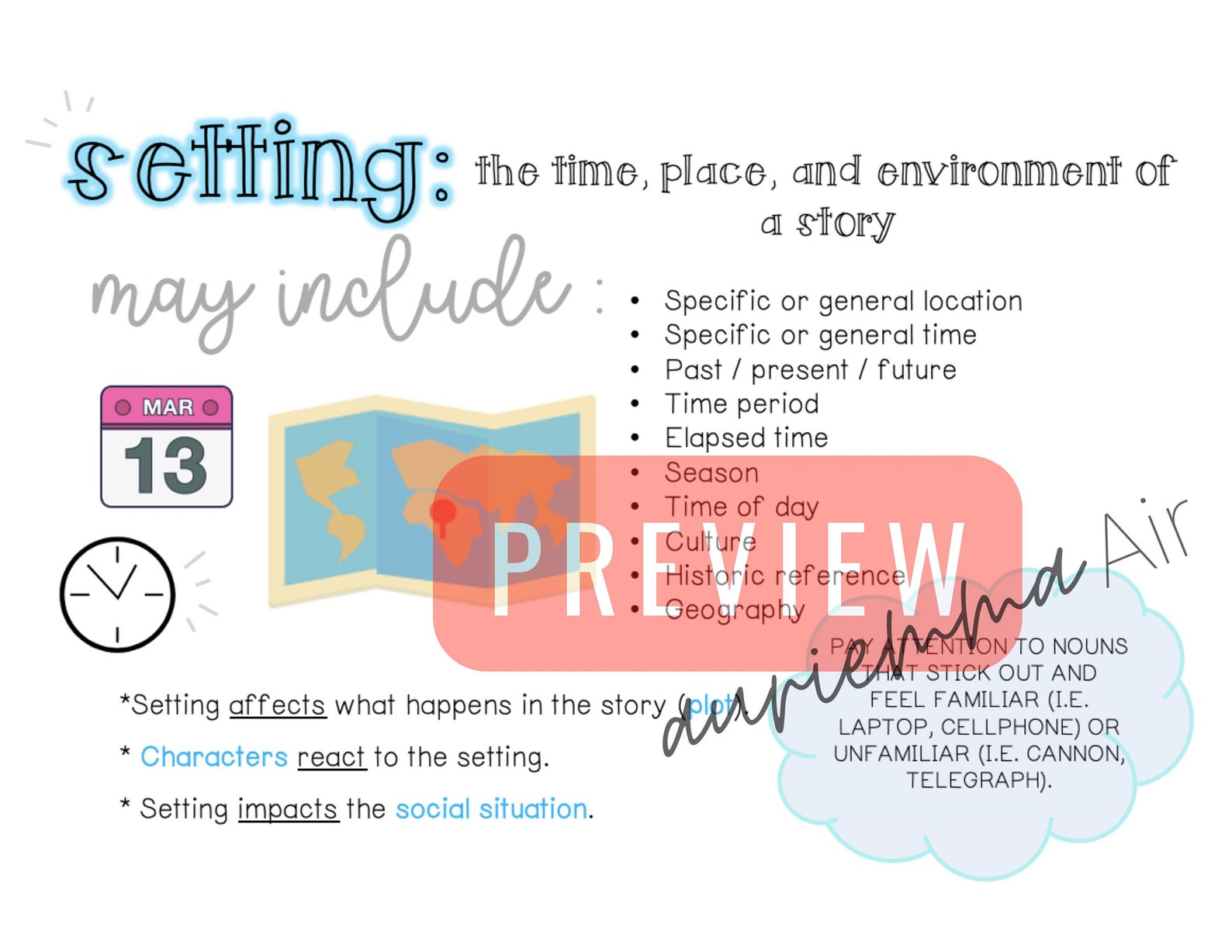 Reading Literature Anchor Chart, Elementary Reading Lesson, Reading ...