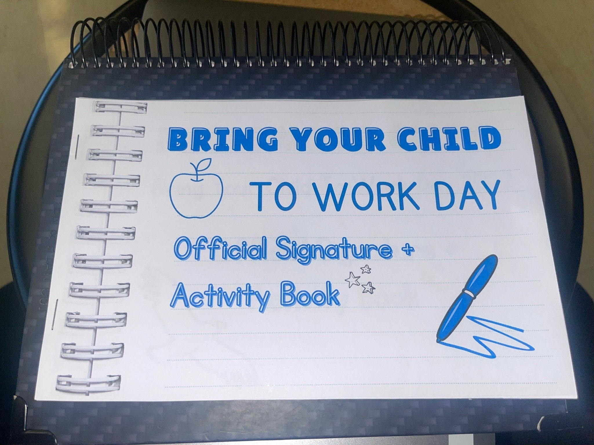 Bring Your Child to Work Day Official Signature + Activity Book - Etsy