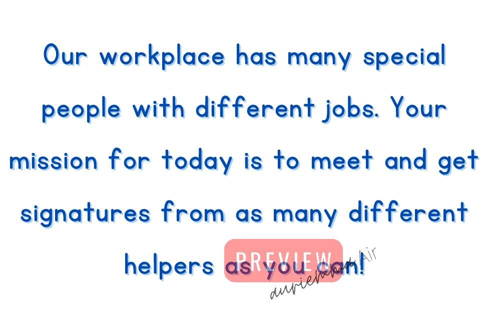 Bring Your Child to Work Day Official Signature + Activity Book - Etsy