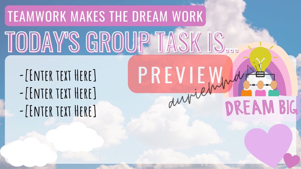 Editable Spring Classwork Slide Template, Google Slides Template ...