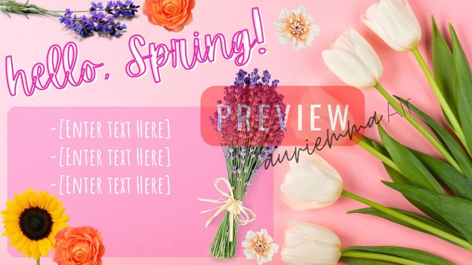 Editable Spring Classwork Slide Template, Google Slides Template ...