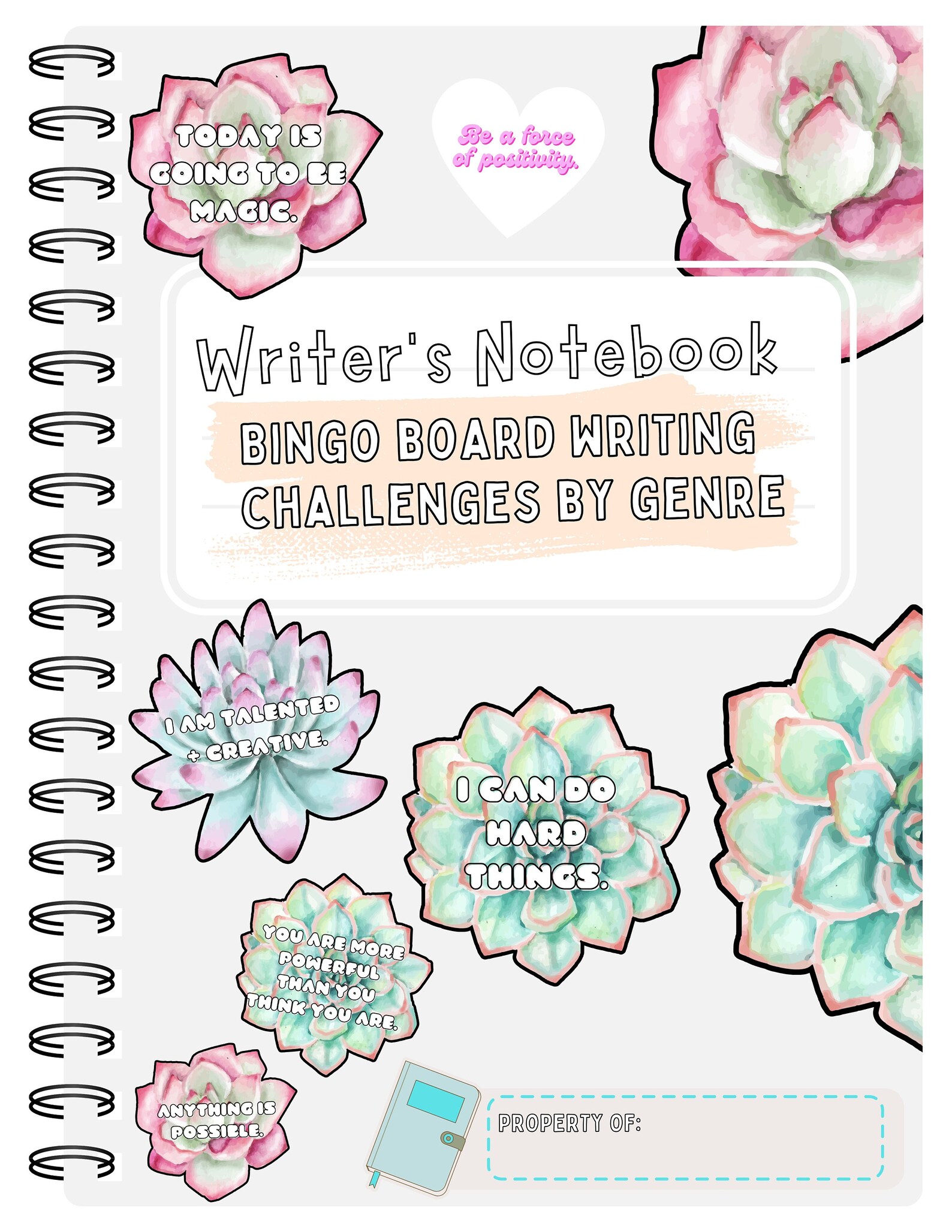 Bingo Board Writing Challenge Bundle | Writer's Notebook Activities ...