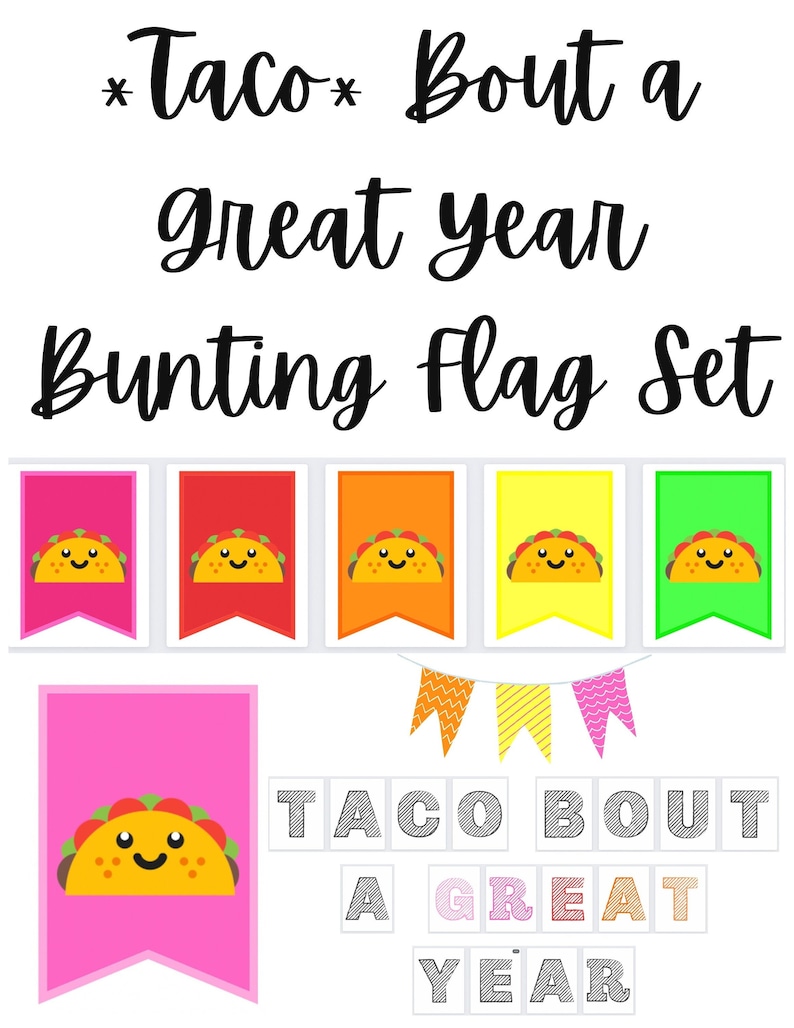 Taco Bout a Great Year Bulletin Board Set, End of the Year Bulletin ...