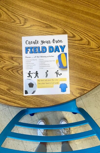 Create Your Own Field Day Worksheet, Field Day Activities, Elementary ...