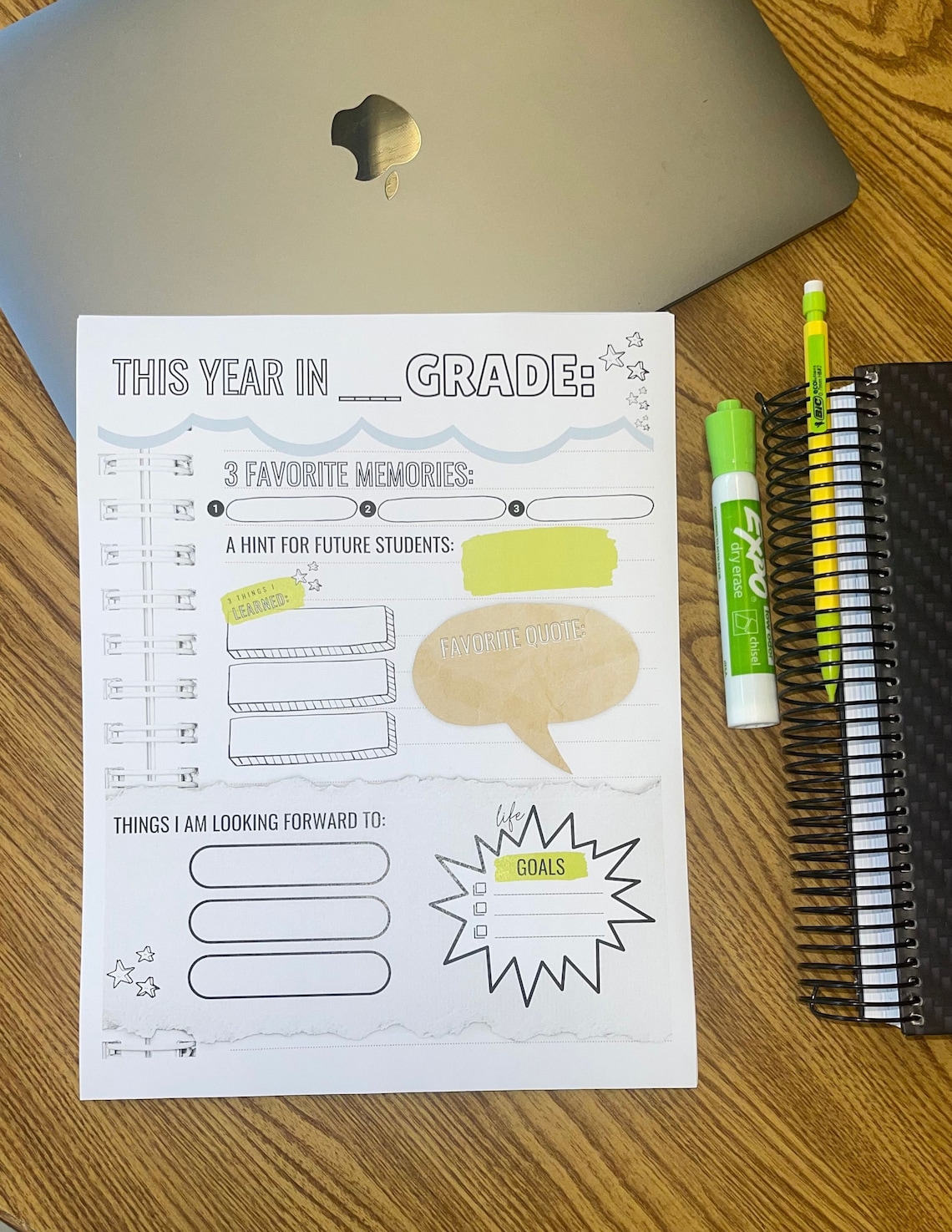 End of School Year Reflection Worksheet, End of Year Classroom ...