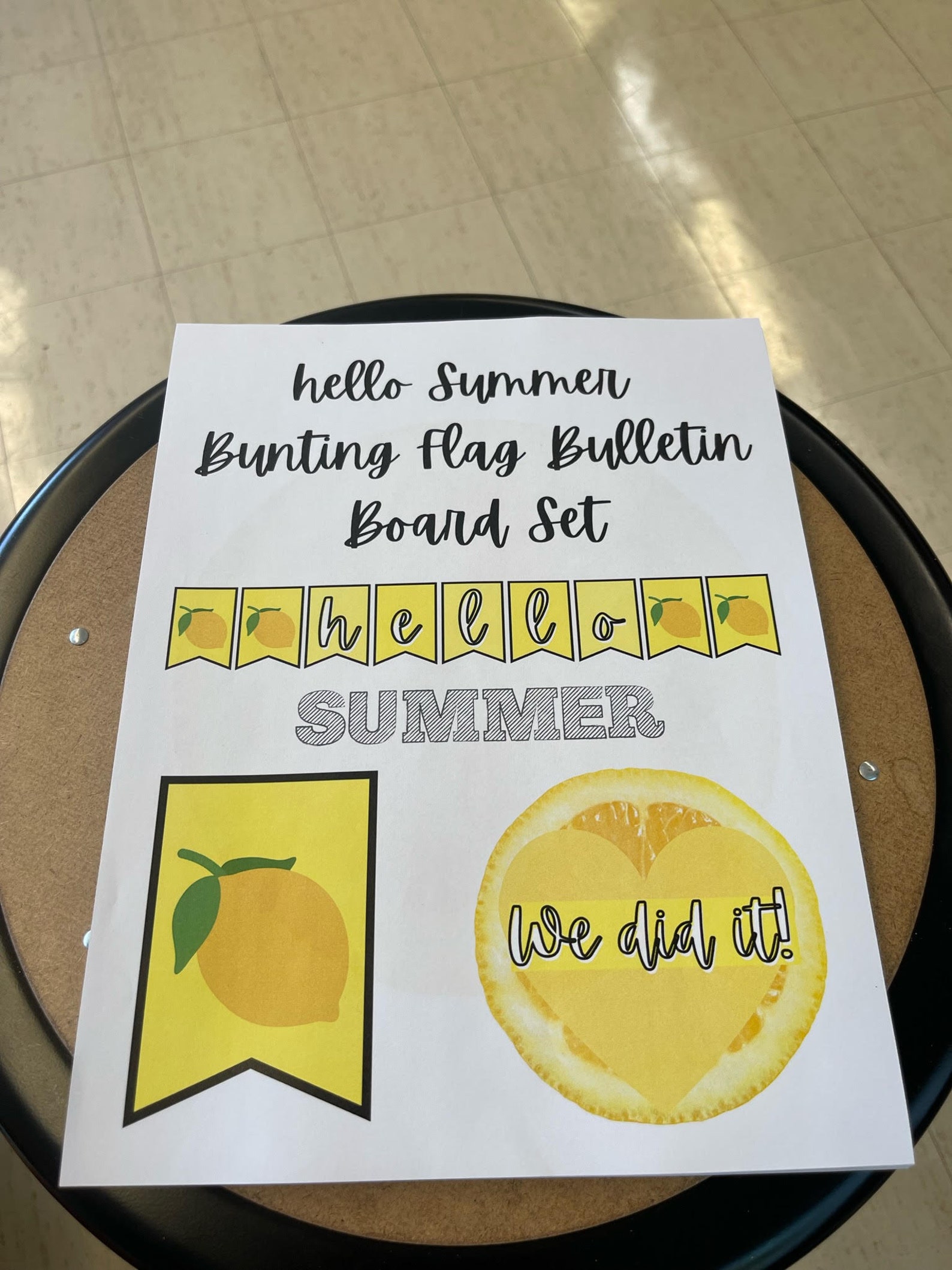 Hello Summer Bulletin Board Set, Summer Bulletin Board or Classroom ...