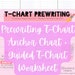 Prewriting T-chart Anchor Chart and Worksheet for LAT + RST, Writing ...