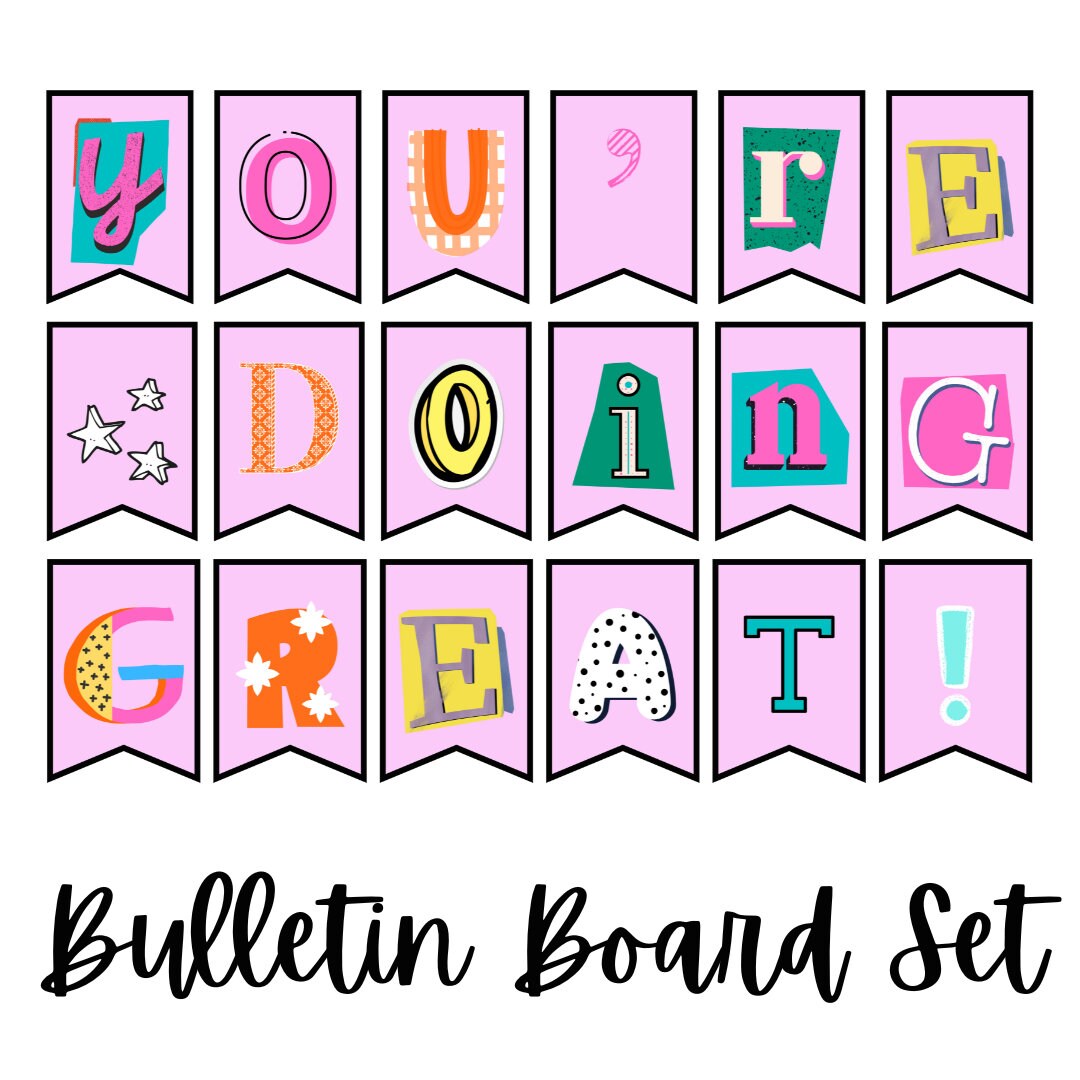 Affirmations + Expressions of Gratitude Bulletin Board Set, Classroom ...