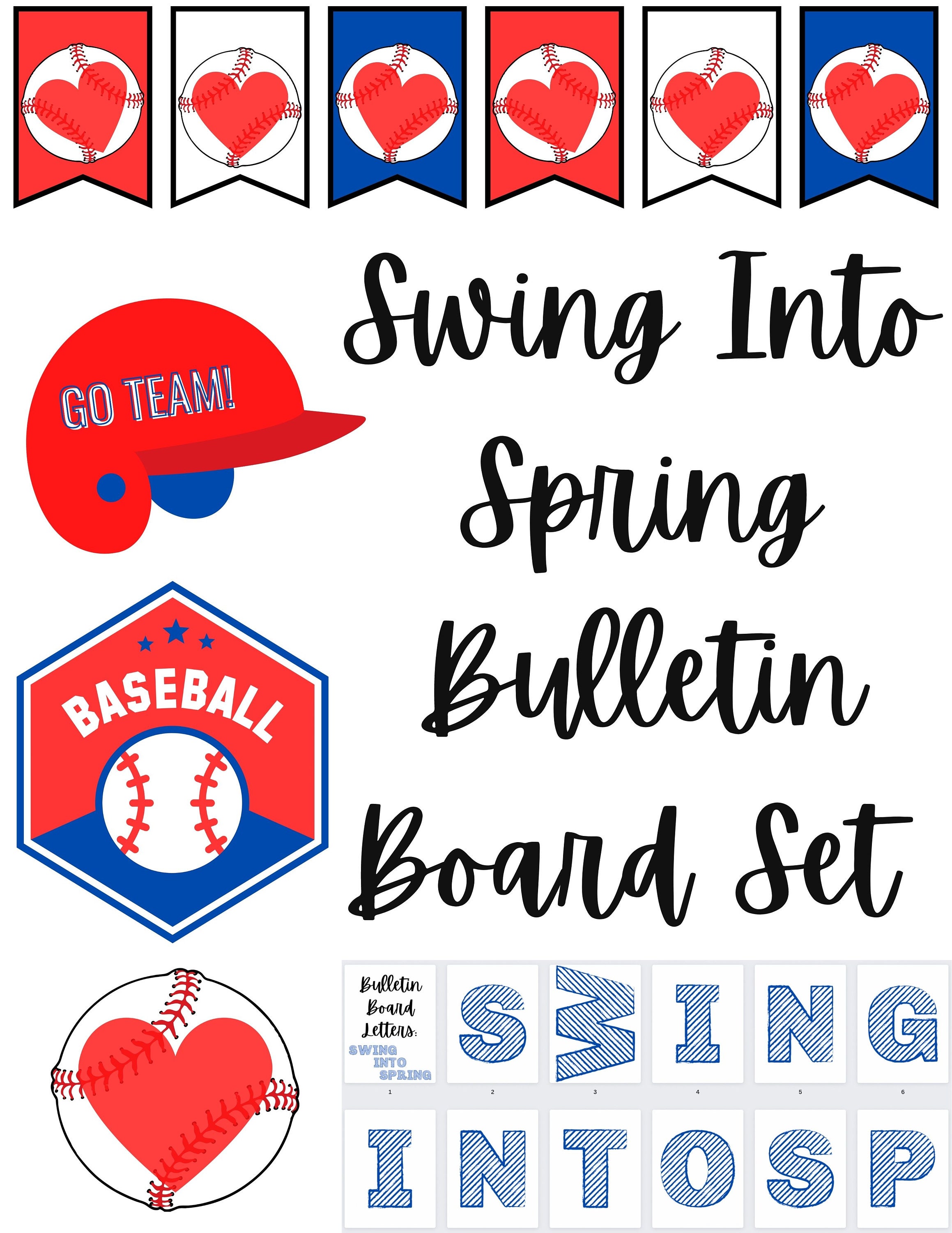 Spring Classroom Bulletin Board, Bulletin Board Kit, Elementary ...